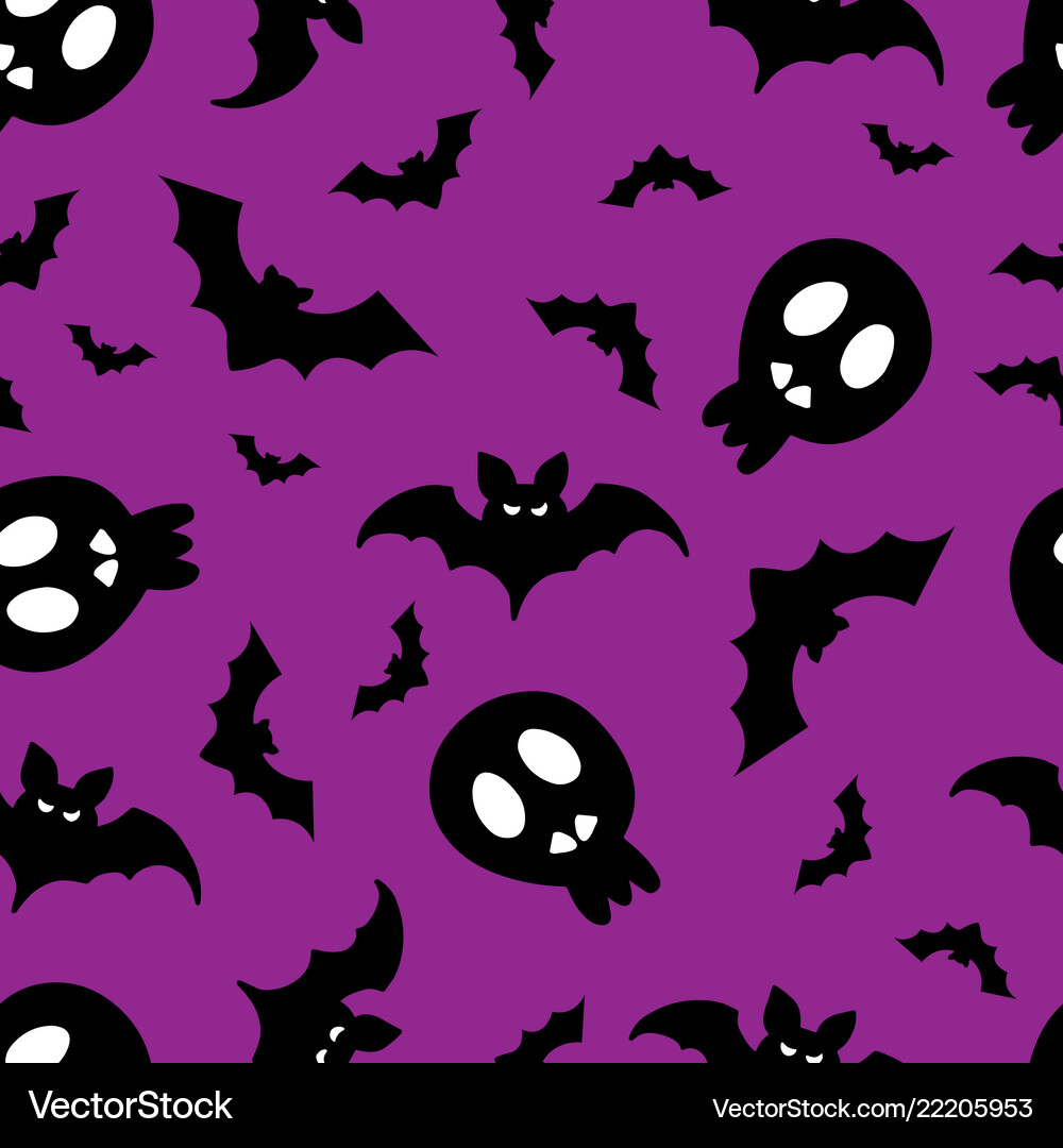 Seamless pattern halloween background Royalty Free Vector