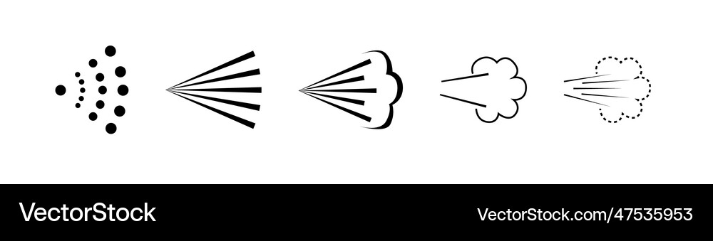 Spray icons set steam cleanning Royalty Free Vector Image