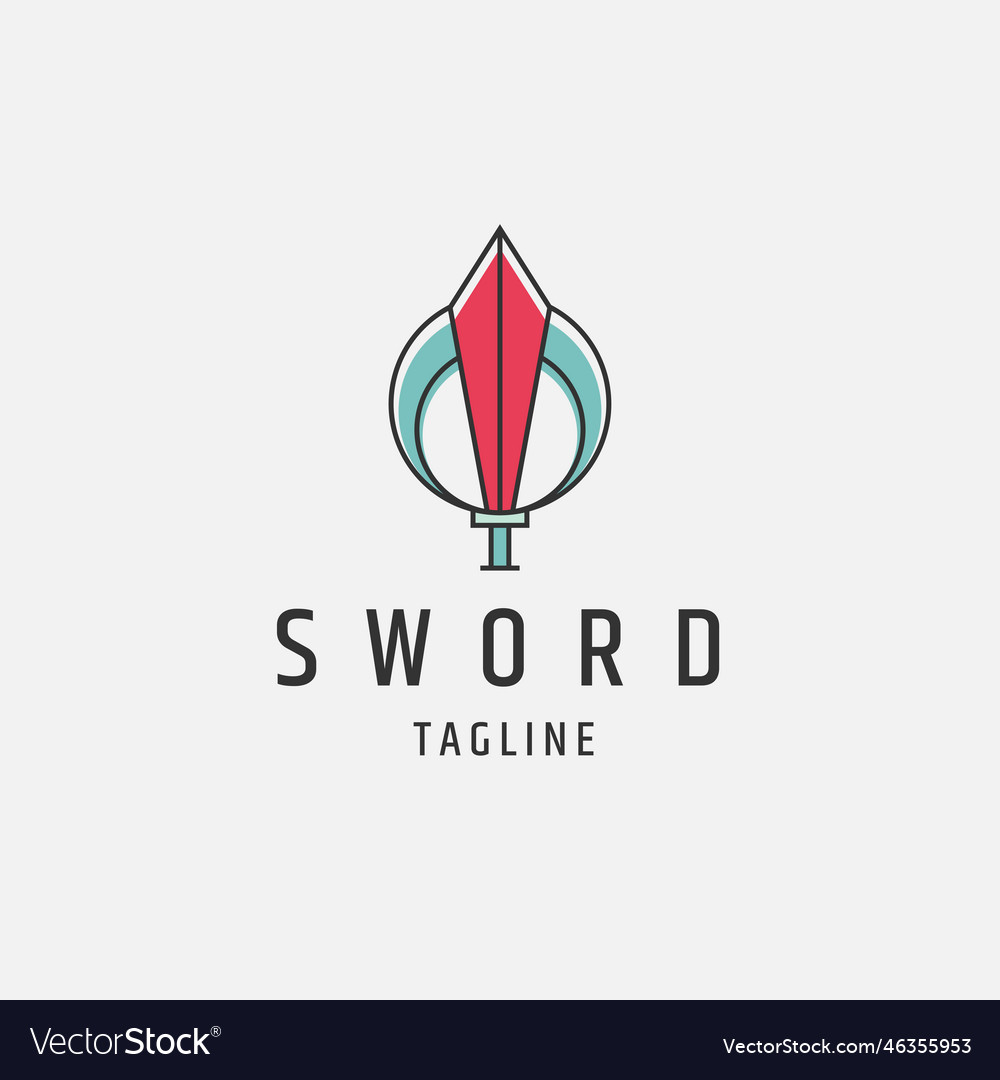Sword logo Royalty Free Vector Image - VectorStock