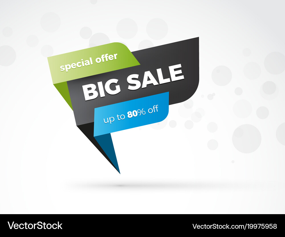 New sale speech sign Royalty Free Vector Image