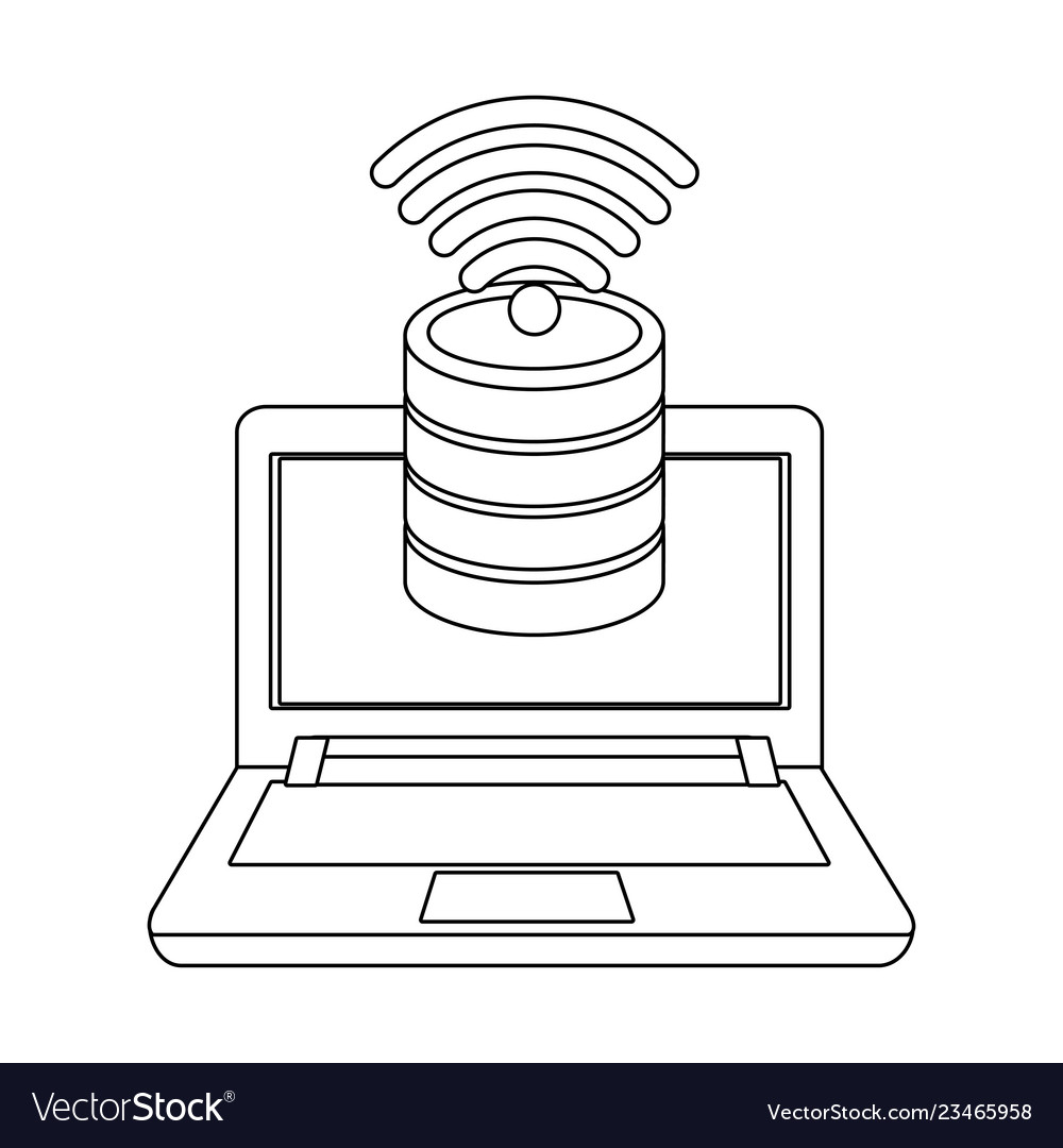 Technology computing cartoon Royalty Free Vector Image