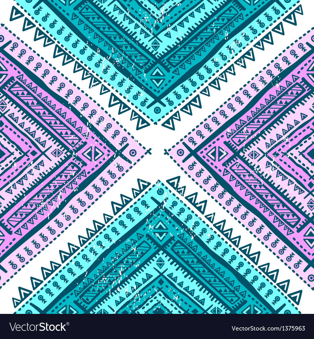 Abstract tribal pattern Royalty Free Vector Image