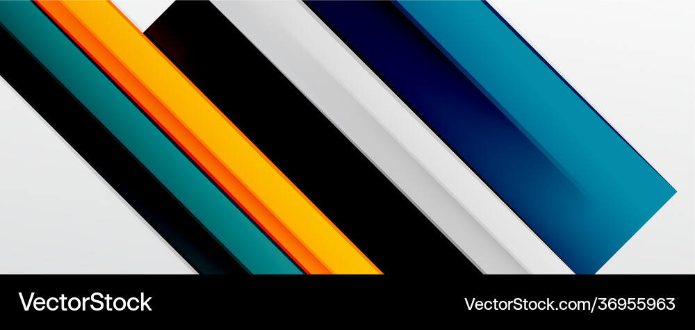 Color abstract lines trendy geometric background Vector Image