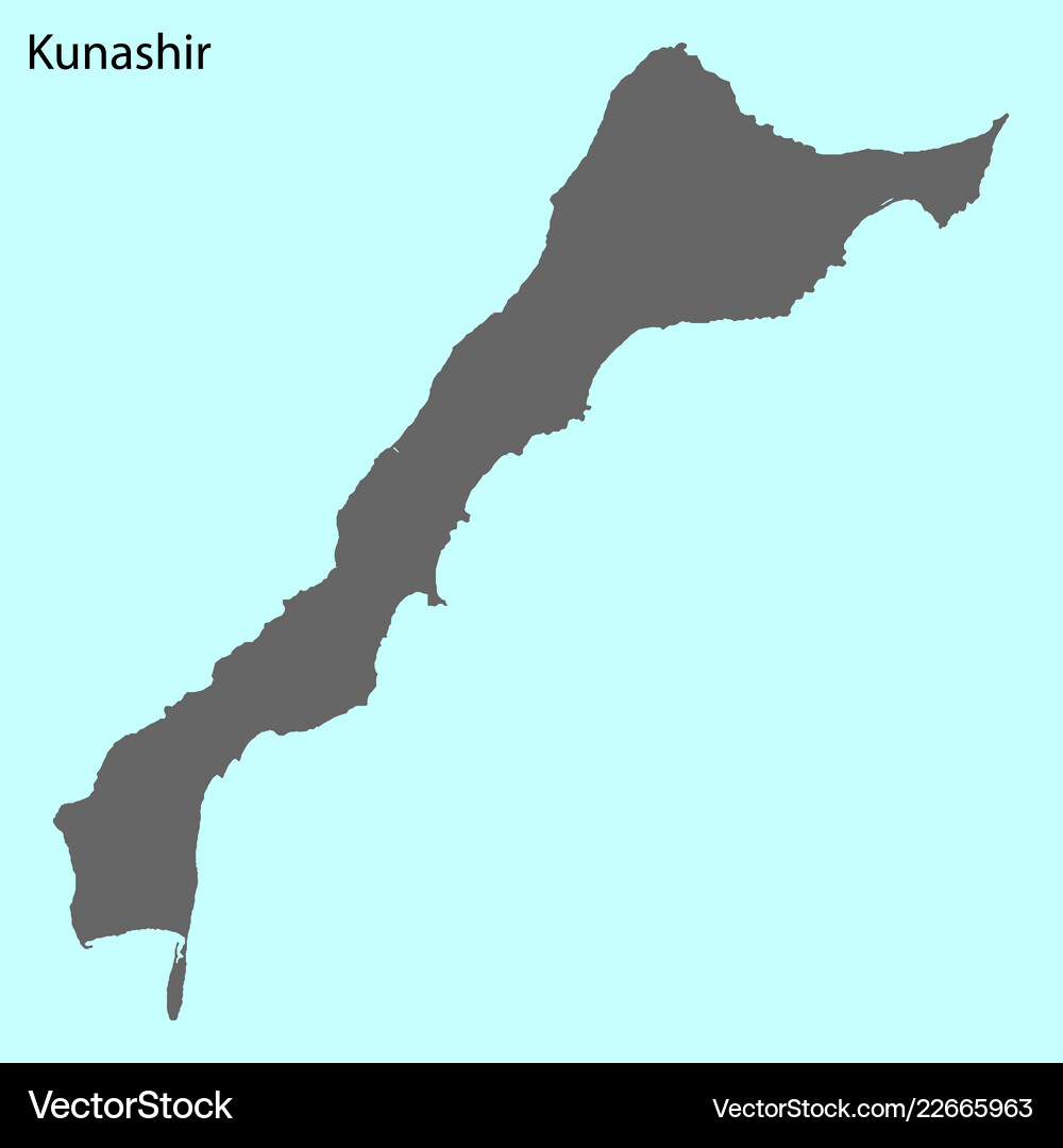 High quality map of island Royalty Free Vector Image