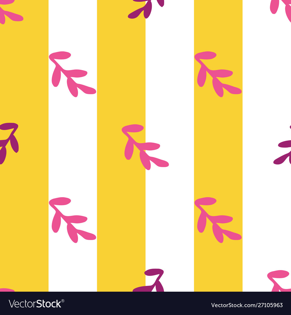 Leaves seamless repeat pattern Royalty Free Vector Image