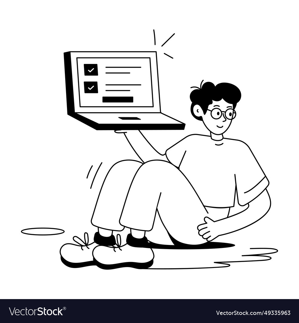 Online task Royalty Free Vector Image - VectorStock