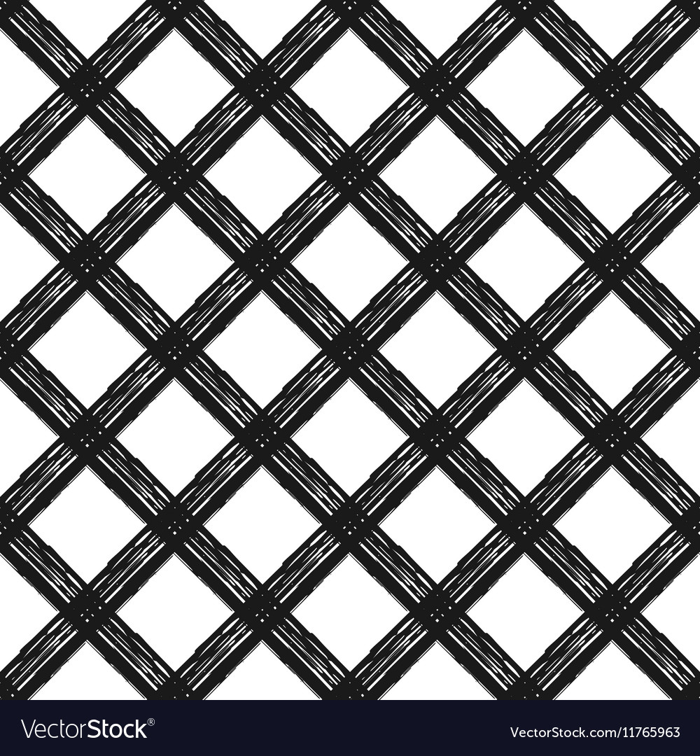 Seamless pattern with diagonal cage Royalty Free Vector