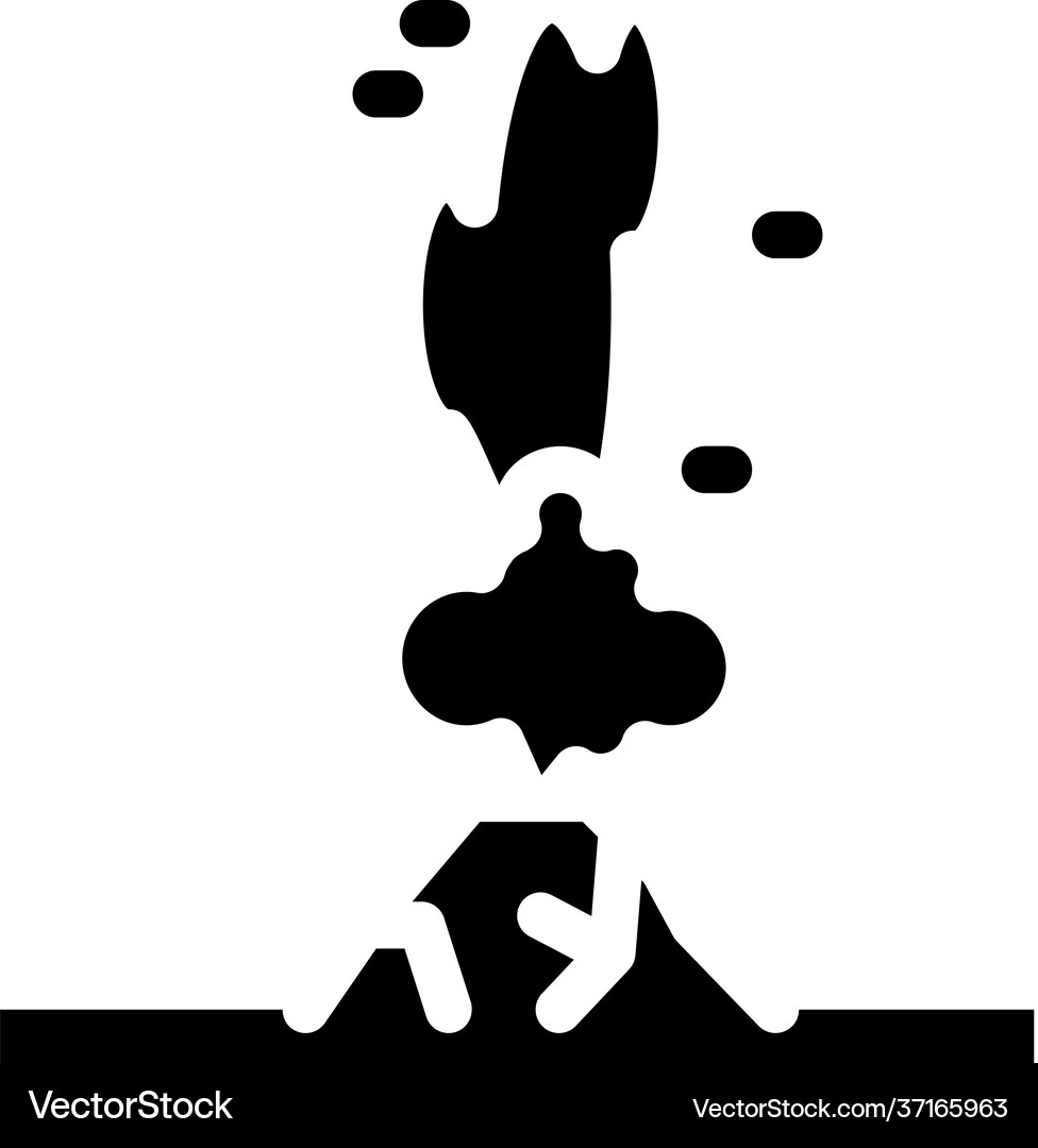 Water geyser icon symbol Royalty Free Vector Image