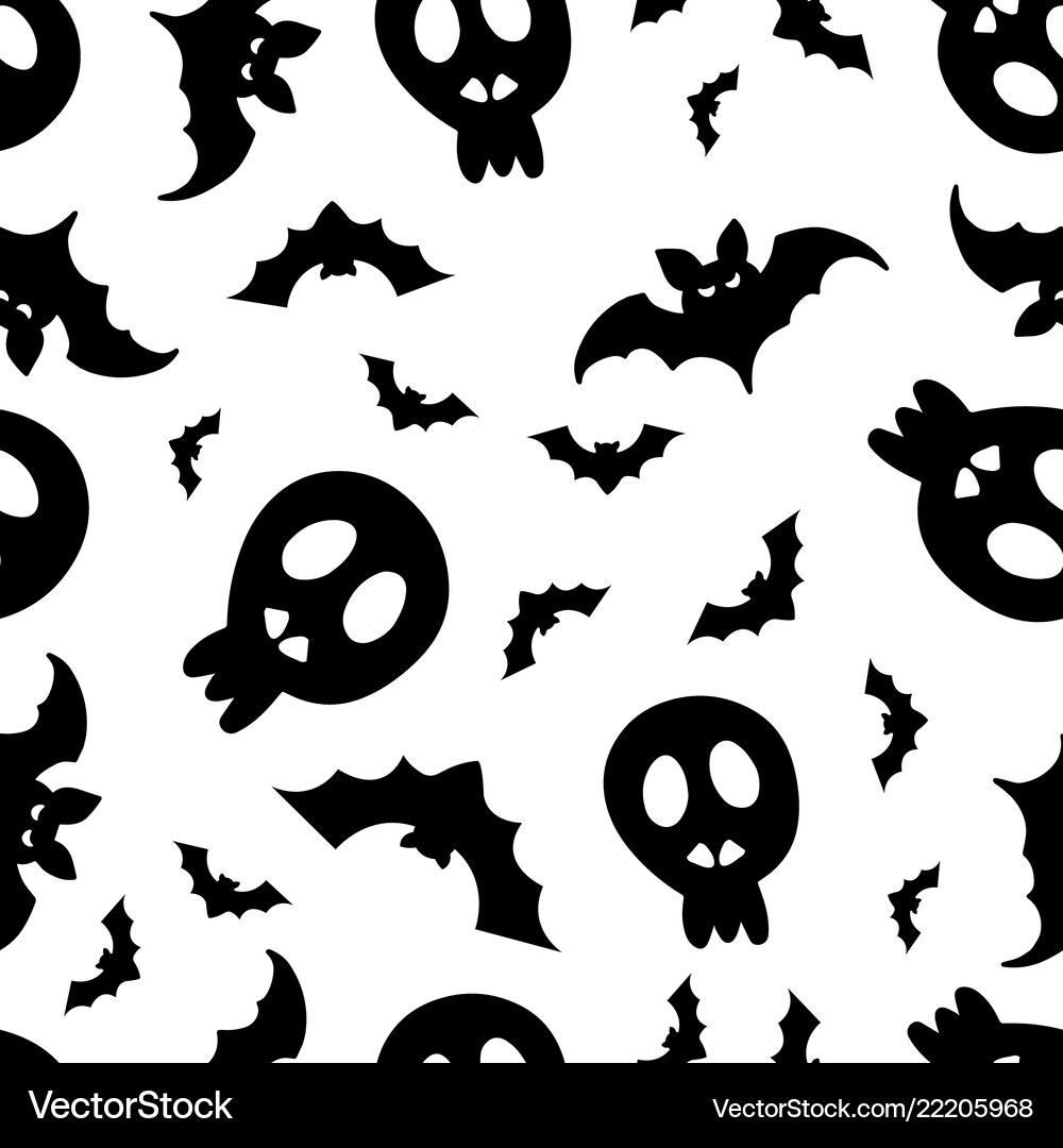 Seamless pattern halloween background Royalty Free Vector