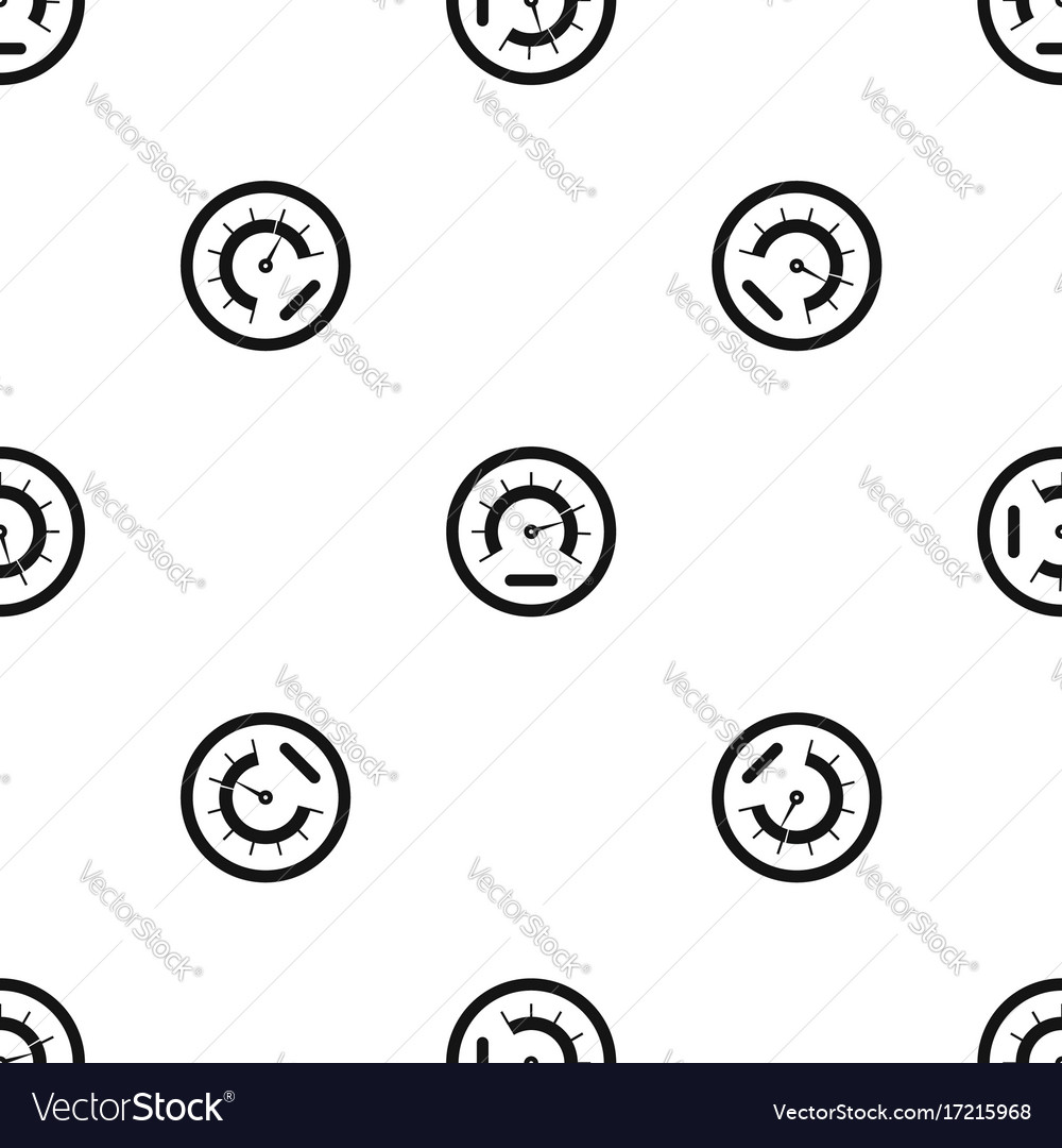 Speedometer pattern seamless black Royalty Free Vector Image