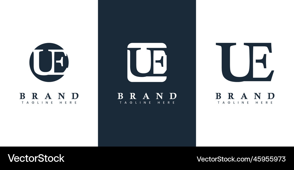Modern and simple letter ue logo suitable for any Vector Image