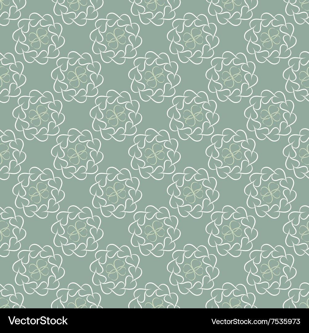 Seamless pattern of light leaves or hearts Vector Image