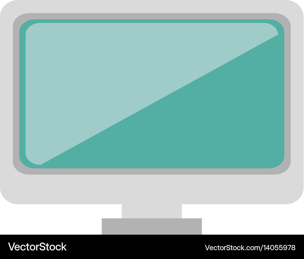 Computer desktop with template icon Royalty Free Vector