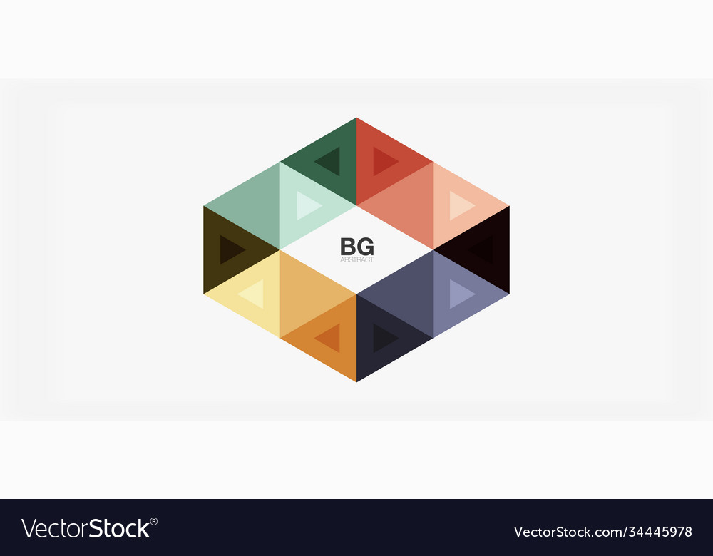Mosaic triangle pattern abstract background Vector Image Mosaic triangle pattern abstract background Vector Image