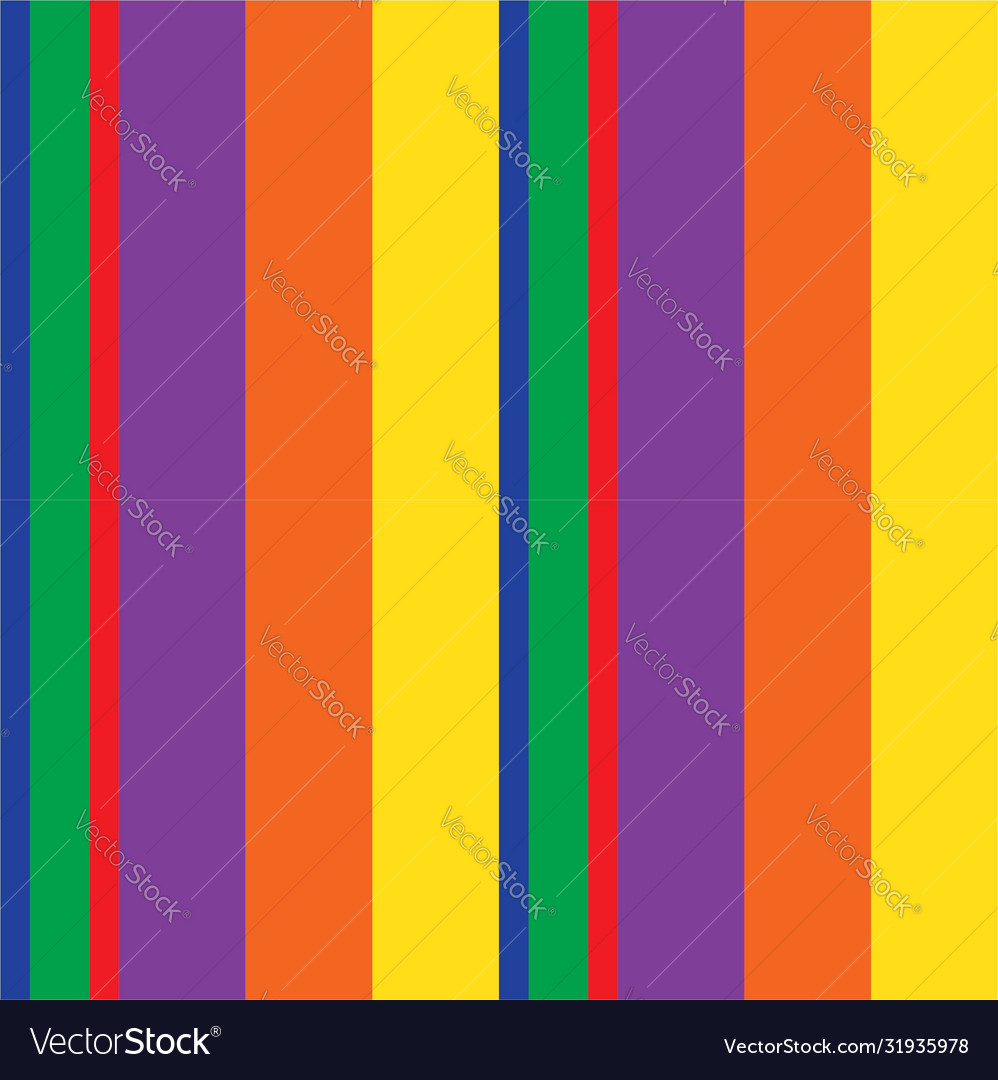 Rainbow stripe seamless pattern background in Vector Image
