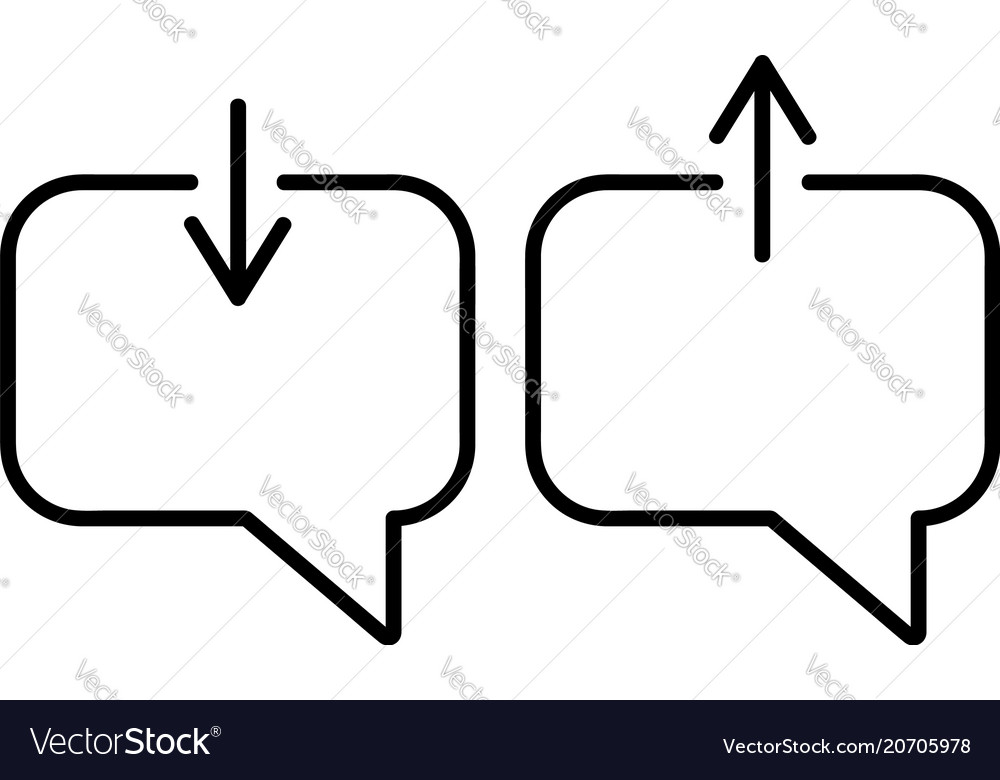 Sending and receiving messages Royalty Free Vector Image