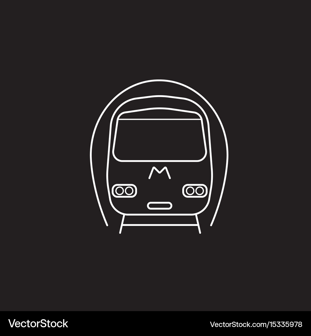 Subway metro icon public transport Royalty Free Vector Image