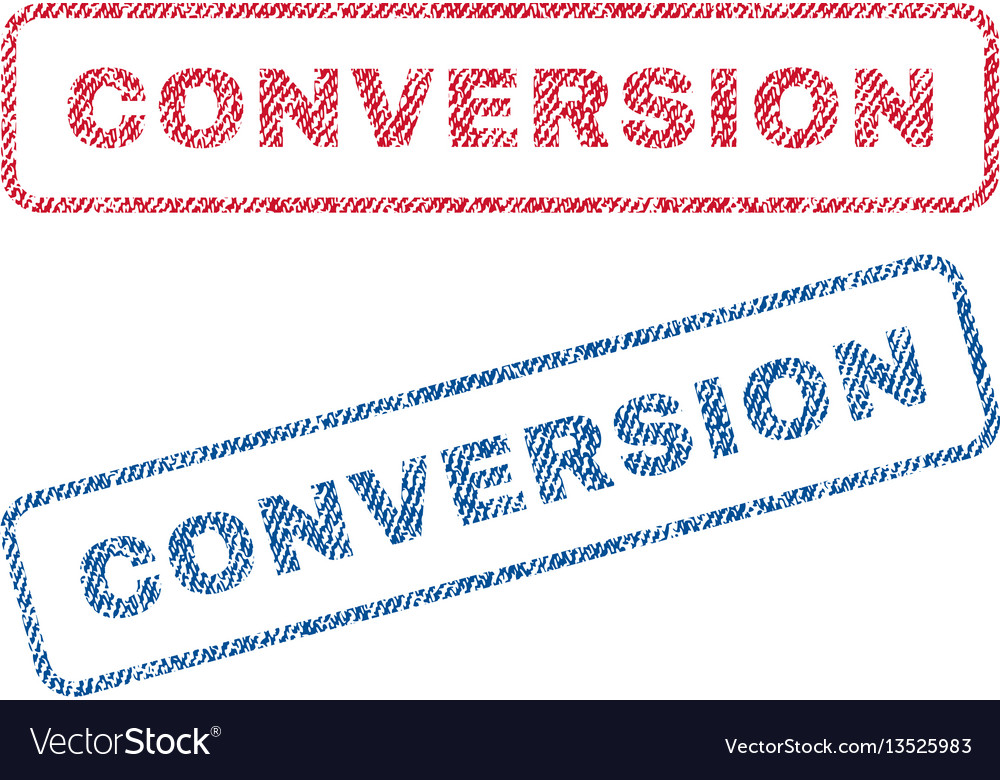 Conversion textile stamps Royalty Free Vector Image
