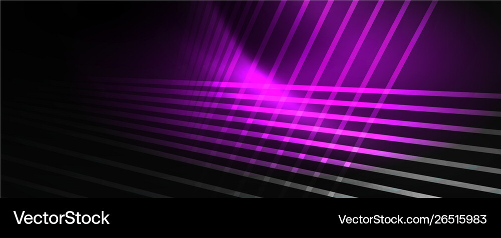 Shiny color neon light with lines abstract Vector Image