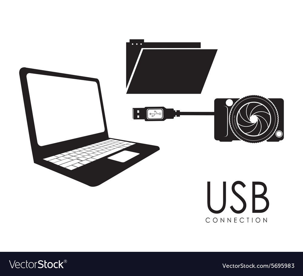 Usb design Royalty Free Vector Image - VectorStock