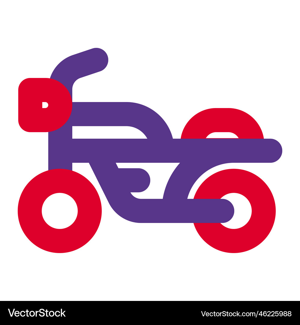 A heavily modified bicycle chopper bike Royalty Free Vector