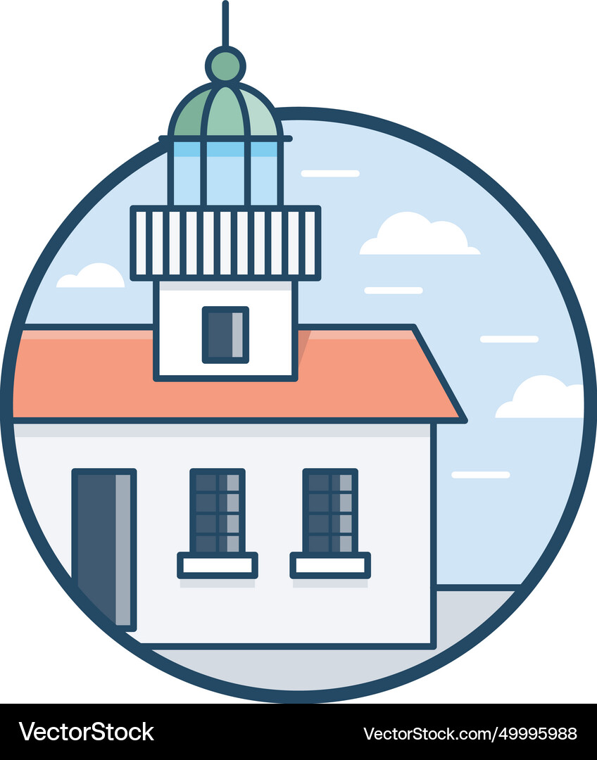 Belgrade fortress icon Royalty Free Vector Image