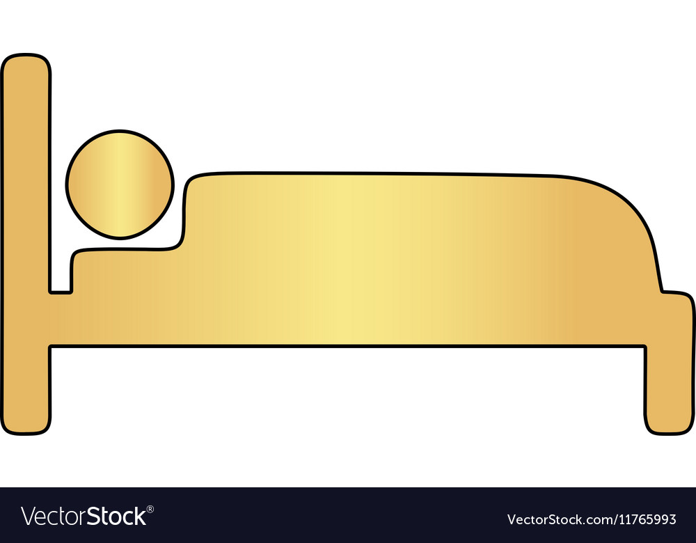 Bed computer symbol Royalty Free Vector Image - VectorStock