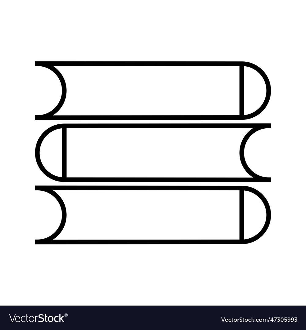 Book stack icon Royalty Free Vector Image - VectorStock