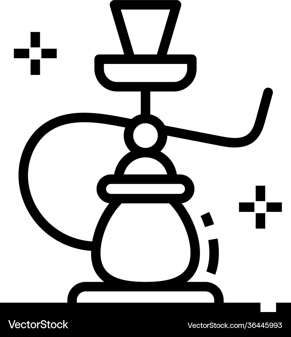 Hookah Royalty Free Vector Image - VectorStock