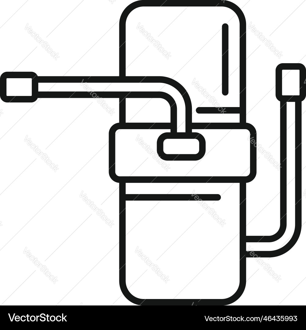 Modern water filter icon outline treatment Vector Image