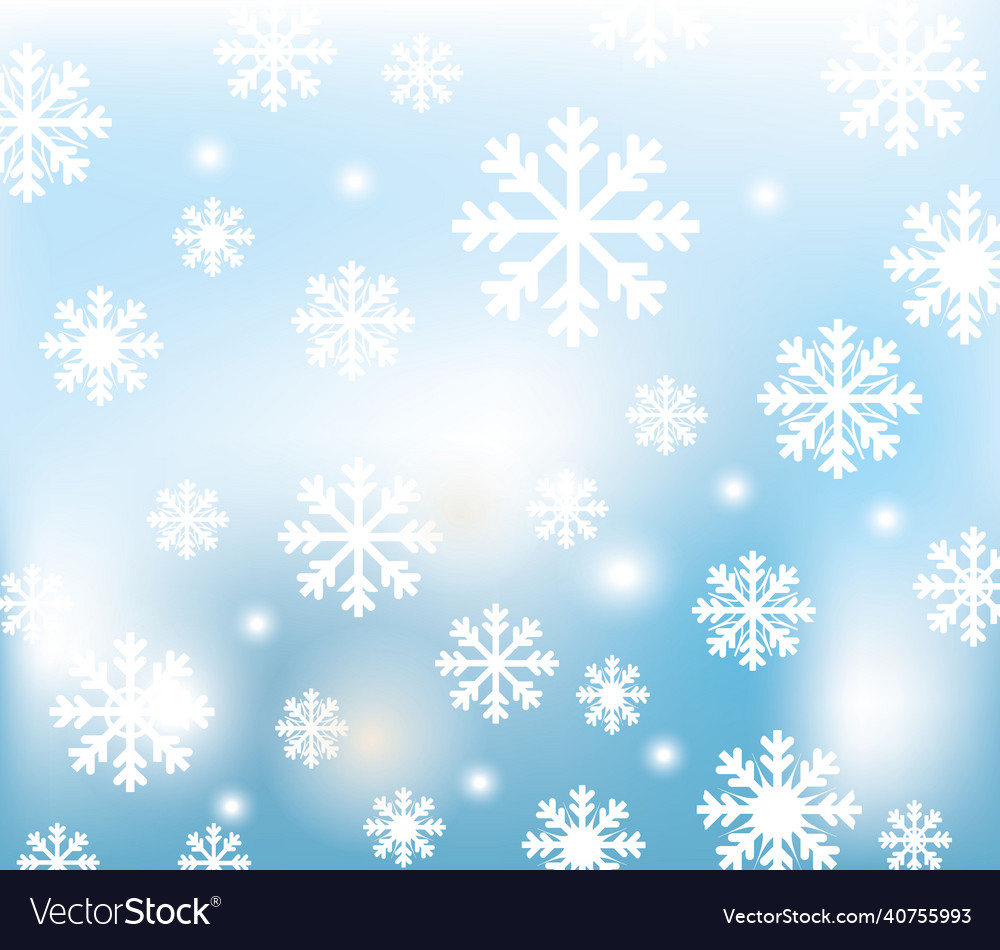 Snowflake seamless pattern Royalty Free Vector Image