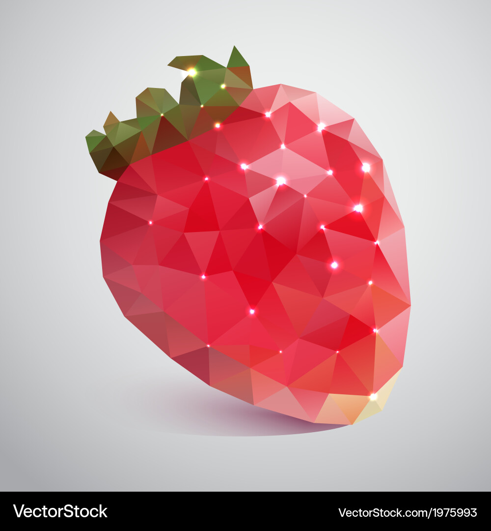 Strawberries of the triangles Royalty Free Vector Image