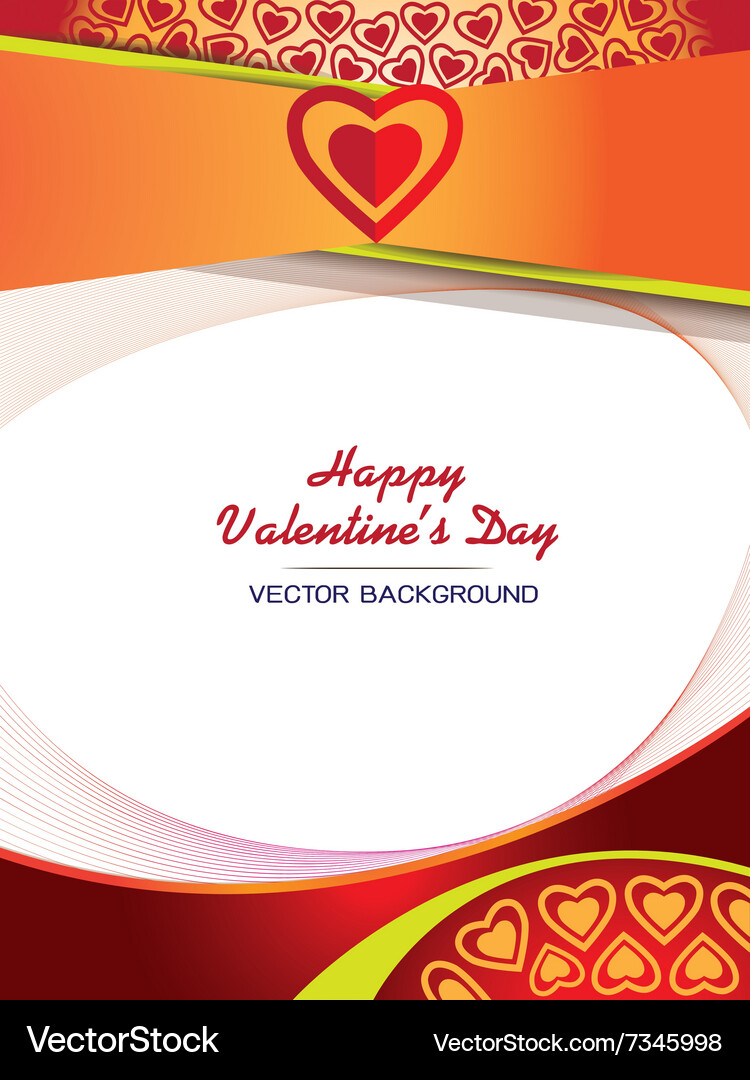Abstract background hearts valentine card Vector Image