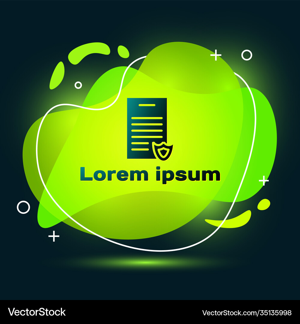 Black firearms license certificate icon isolated Vector Image