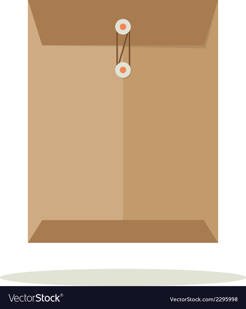 Envelope flat design Royalty Free Vector Image
