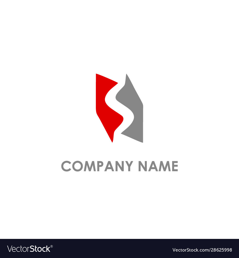 S initial colored logo Royalty Free Vector Image