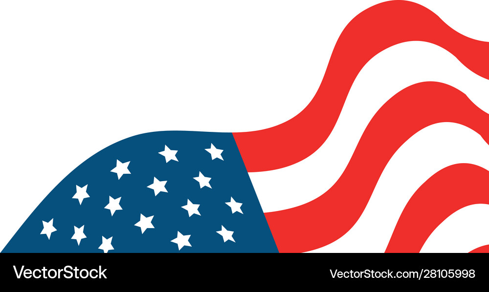United states flag isolated icon Royalty Free Vector Image