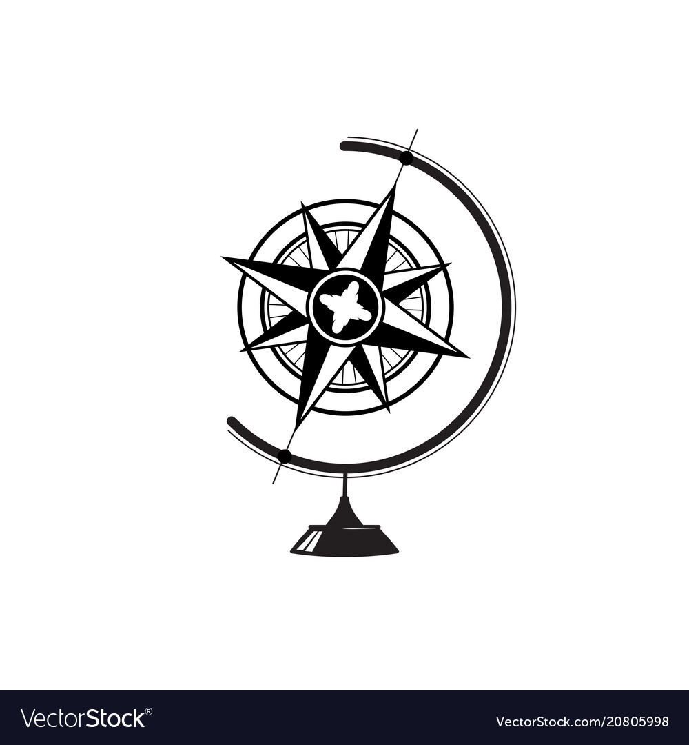Compass Rose Silhouette