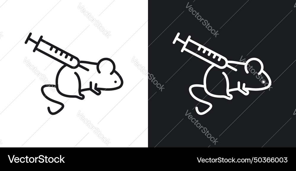 Animal testing icon set laboratory medical Vector Image