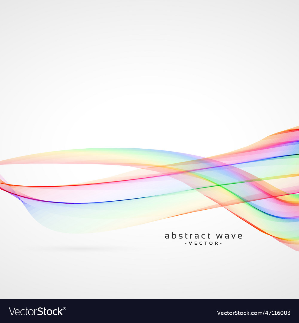 Colorful smooth abstract wave background Vector Image Colorful smooth abstract wave background Vector Image