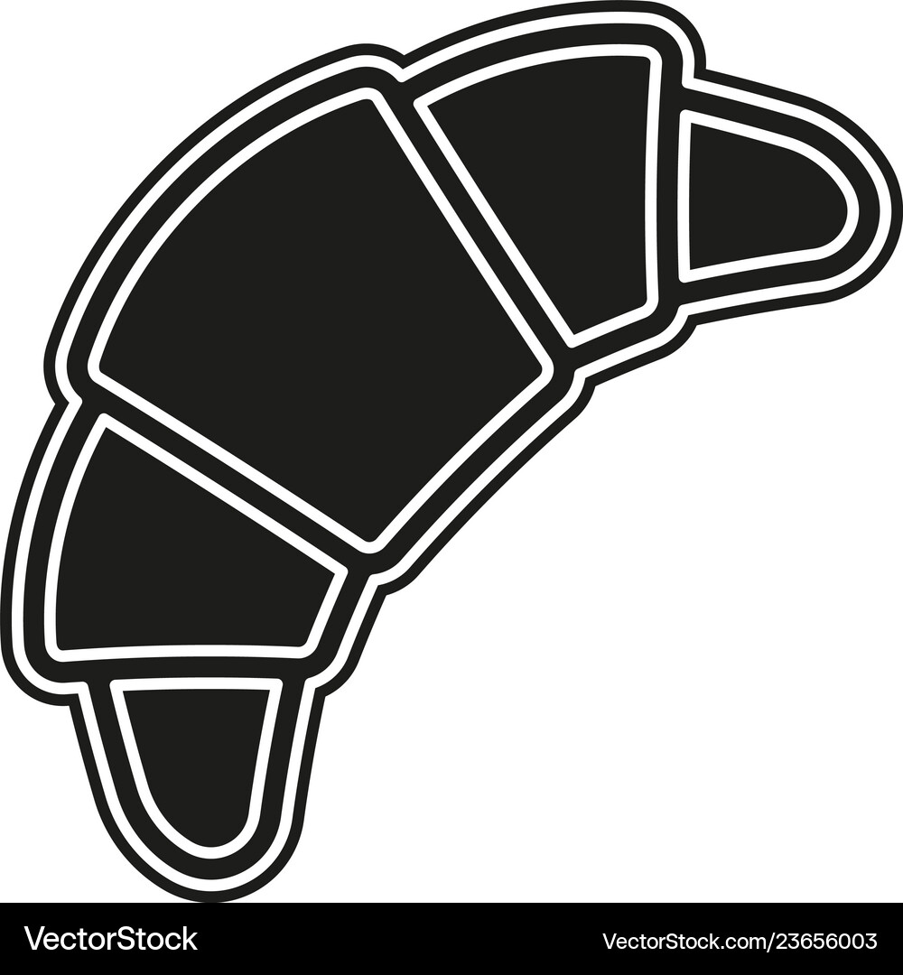 Croissant bakery food Royalty Free Vector Image