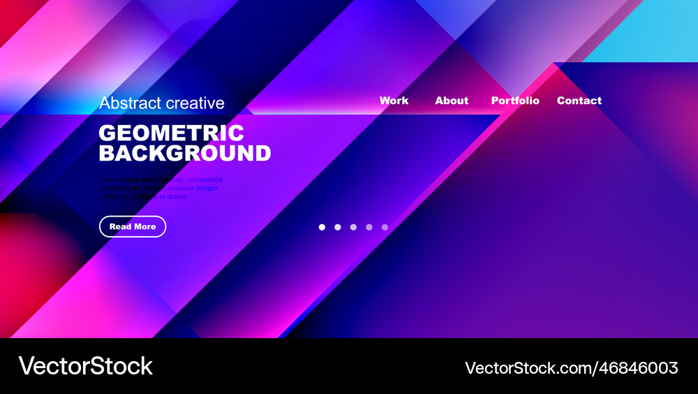 Dynamic triangle design with fluid gradient colors