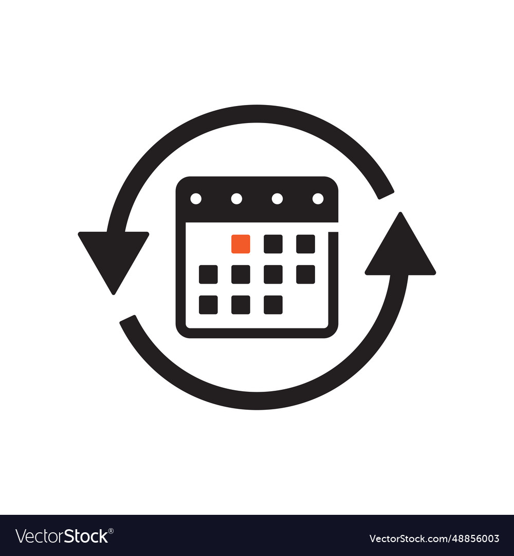 Monthly subscription automatic subscription flat Vector Image