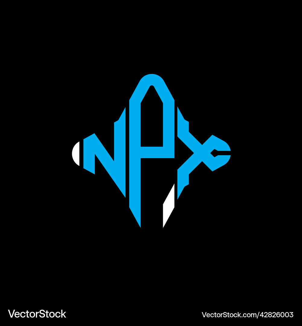 Npx letter logo creative design with graphic Vector Image