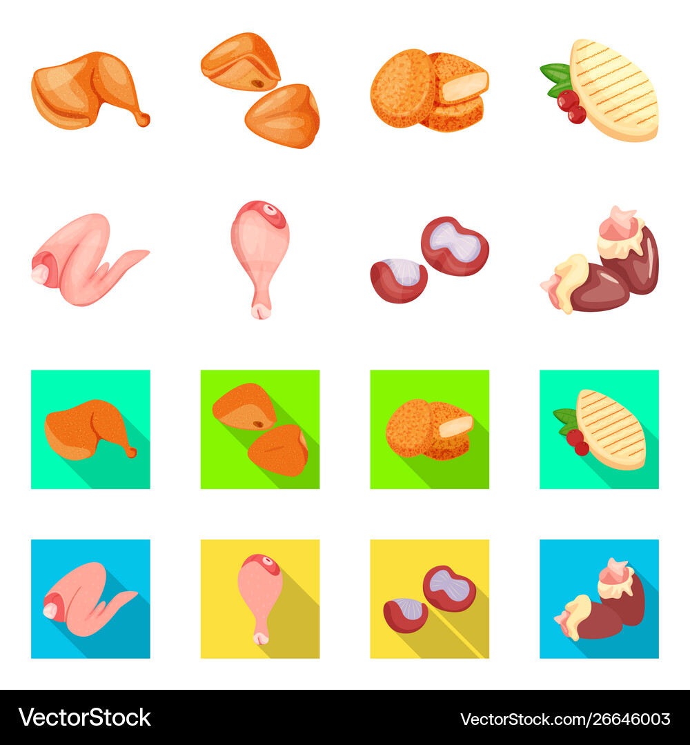 Product and poultry symbol Royalty Free Vector Image