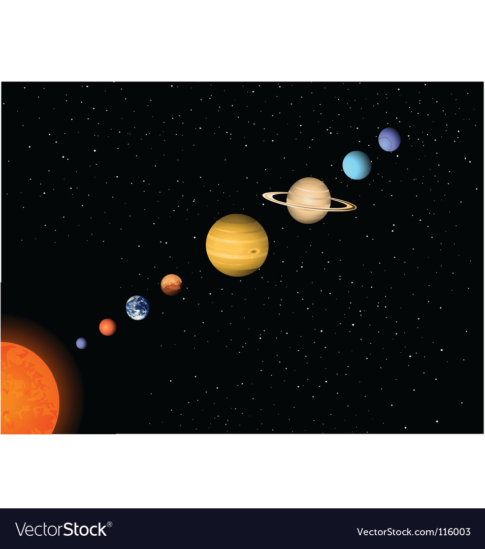 Solar system Royalty Free Vector Image - VectorStock