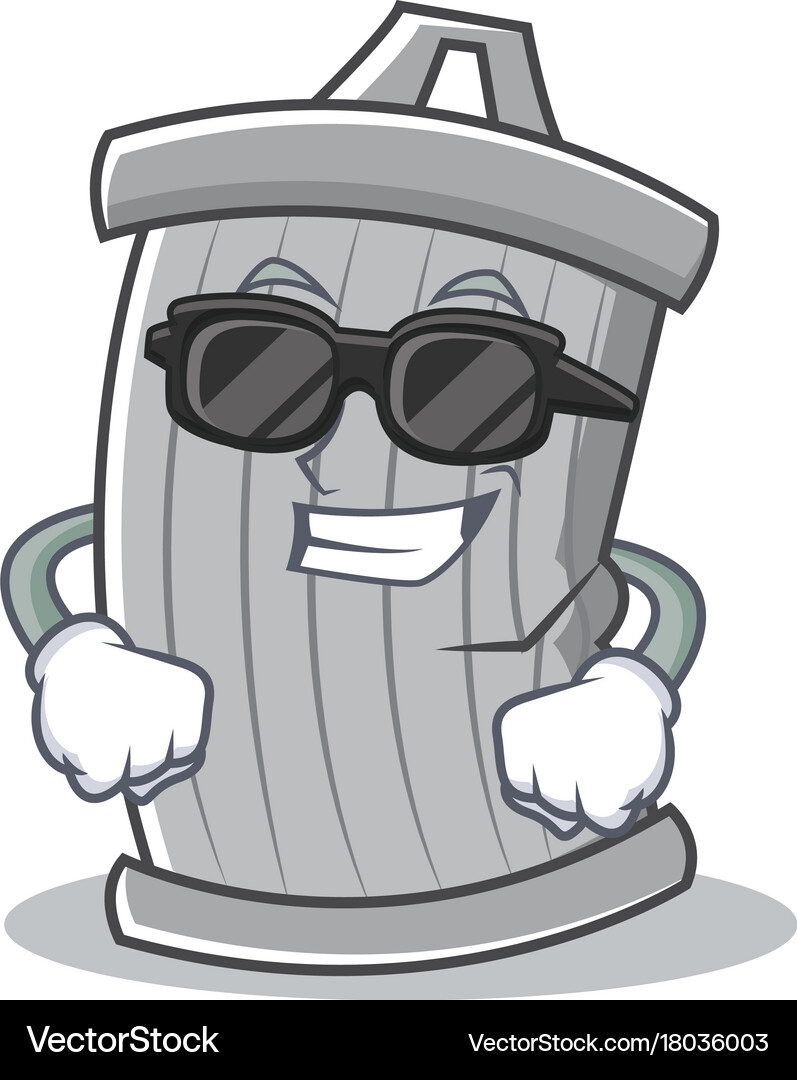 Super cool trash character cartoon style Vector Image