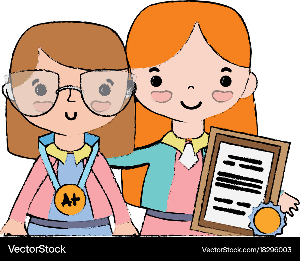 Teacher with student to class education lesson Vector Image