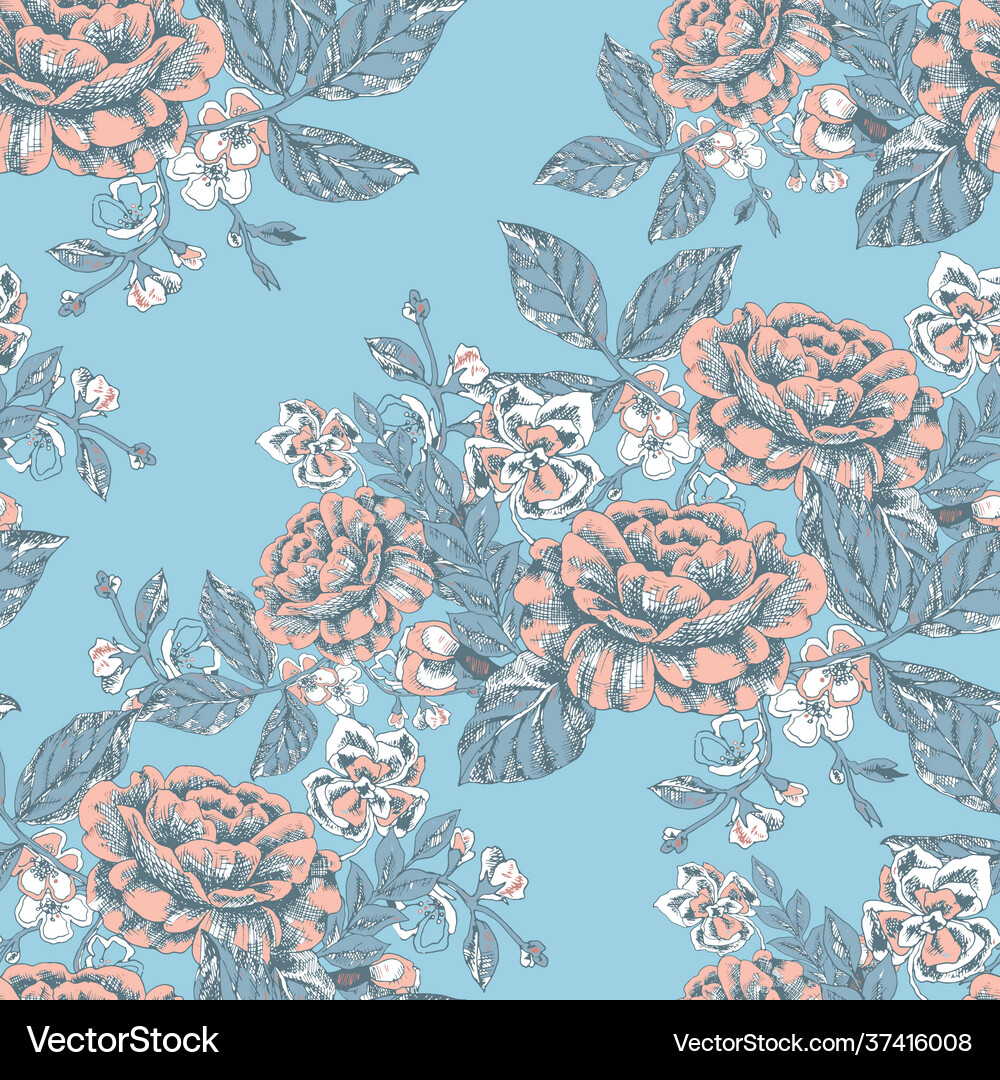 Graphic flowers for printed and design Royalty Free Vector