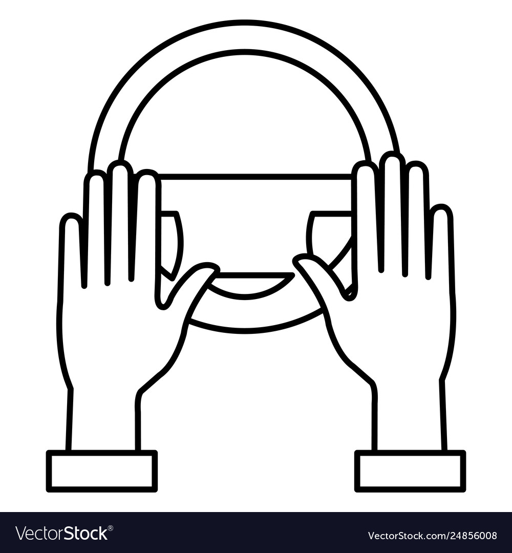 Hands with car wheel driver Royalty Free Vector Image